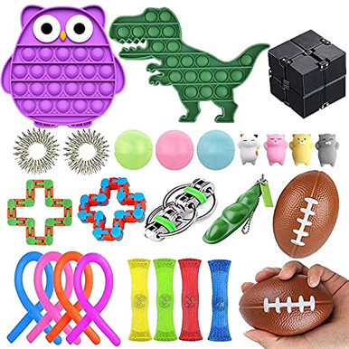 Ckeiyas Fidget Toy Set 26 Pack Sensory Fidget Toys Cheap Fidget Toys ...