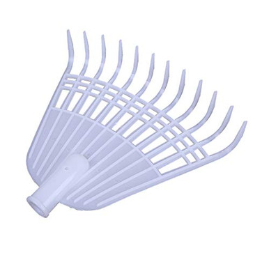 ZPFQFC Garden Leaf Rake Plastic Head Shrub Rake Garden Tool 12Teeth Fan ...