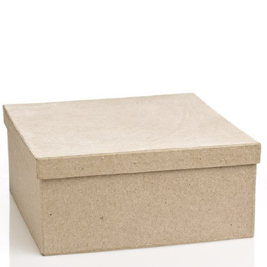 Factory Direct Craft Package of 4 Paper Mache Square Boxes Ready to ...