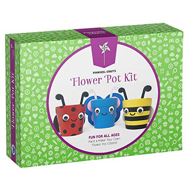 Pinwheel Crafts Flower Pot Kit Kids Craft - Art Kits for Kids 4-6 Set ...