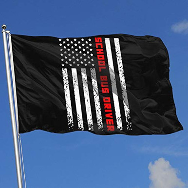 A13UDQ Outdoor Flags School Bus Driver USA Flag 3X5 Ft Flag for Outdoor ...