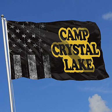 A13UDQ Outdoor Flags Worn-Out USA Flag Camp Crystal Lake 3X5 Ft Flag ...