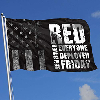 A13UDQ Outdoor Flags Worn-Out USA Flag RED Friday Remember 3X5 Ft Flag ...