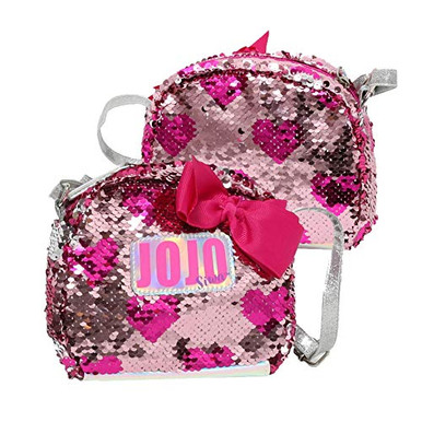 Jojo Siwa Crossbody Purse for Girls Glitter Brushed Sequins with Bow ...