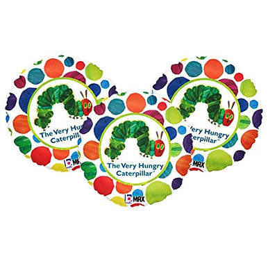Set of 3 The Very Hungry Caterpillar Eric Carle 18" Foil Party Balloons ...