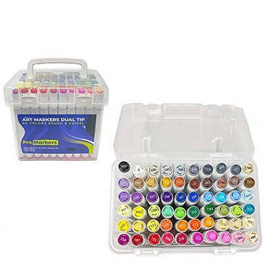 Two Wave Alcohol Ink Pro Markers - 60 Piece Set of Art Markers with a ...