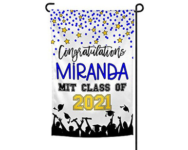 Congratulations Personalized Graduation Yard Flag Sign - Graduation ...