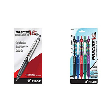 PILOT Precise V5 RT Refillable and Retractable Liquid Ink Rolling Ball ...