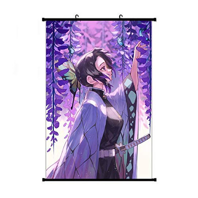 YDAJERE Kochou Shinobu Kimetsu No Yaiba -3- Wall Hanging Scroll Poster ...