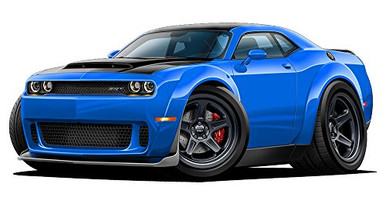 2018 Dodge Demon Challenger HEMI 707hp 2ft Long Wall Graphic Decal ...