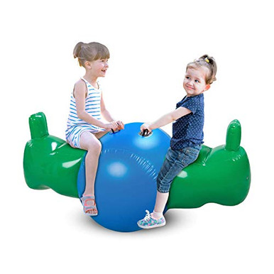 Bundaloo Inflatable Seesaw Rocker - Indoor and Outdoor Rocking Toy for ...