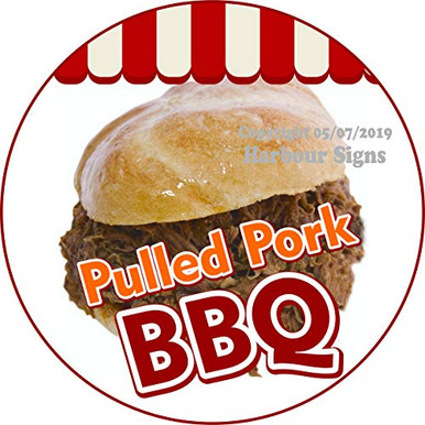 Harbour Signs BBQ Pulled Pork Decal Concession Restaurant Food Truck ...