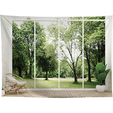 Allenjoy 8x6ft Business Office French Sash Window Backdrop Living Room ...