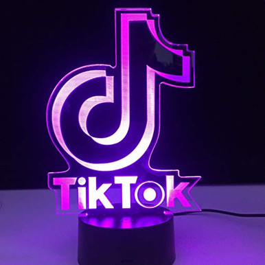 3D TikTok Led Lamp 7 Color TIK tok Fans Lamps - Warehousesoverstock