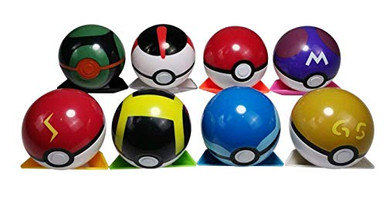 8 Collectible Pokeball plus 24 Plastic Figure pop-up Super Toys This is ...