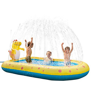 Inflatable Sprinkler Swimming Pool Blow Up Kiddie Water Pool with ...