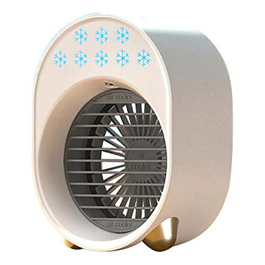 Air Cooler Humidifying USB Table Fan for Bedroom Water Sprayable ...