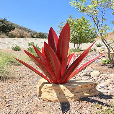 Metal Agave Yard Art?Garden Sculptures and Statues Home Decor Yard ...