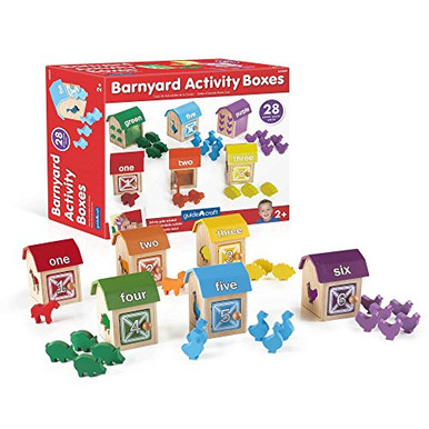 Guidecraft Barnyard Activity Boxes -21 Colorful Animal Blocks Kids ...