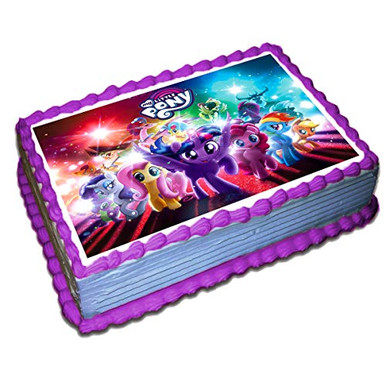 My Little Pony Cake Topper Icing Sugar Paper 8.5 x 11.5 Inches Sheet ...