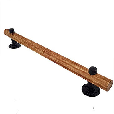 JYNQR Vintage Staircase Wood Grab Bar Wall Mounted Antiskid Grab Rail ...