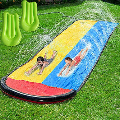 Lawn Water Slip and Slide Water Slide for Kids Backyard Water Slide ...