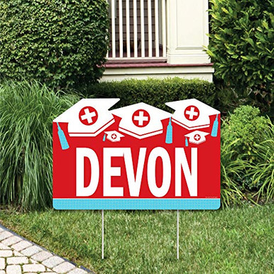 Big Dot of Happiness Personalized Nurse Graduation - Lawn Party ...