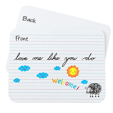Dry Erase Lapboards with Lines - 9inchX12inch Ruled and Plain Double ...