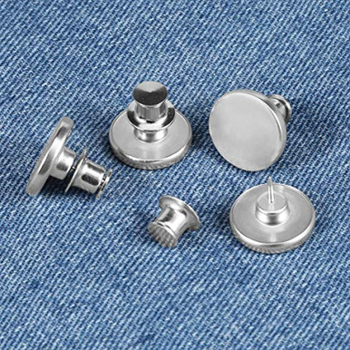 Upgrated Button Pins for Jeans Waists Pants Tightener Adjuster 4 Sets ...