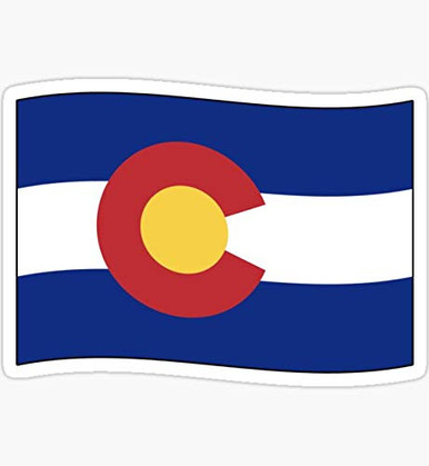 Colorado CO Official State Flag -Ripple Wave- - Dye Cut Sticker Vinyl ...