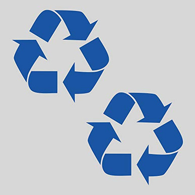 Ignixia -2 Pack- Recycle Sticker for Trash Can to Organize Garbage ...