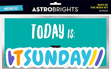 Astrobrights 10-Piece Days of The Week Kit- Pre-Assembled- 1 Backer ...