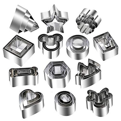39pcs Mini Cookie Cutters Set for Kids- Small Cookie Cutters Shapes for ...