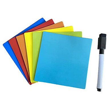 Dry Erase Sticky Notes Reusable - Post Its Non-Magnetic Whiteboard ...