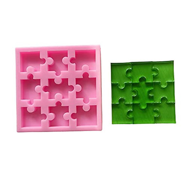 Maiguang 9 Cavities Puzzle Silicone Mold Puzzle Crayons Maker Wax ...