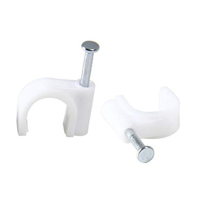 Ethernet Cable Clips- 100-Pack 7mm Cable Clips Nail Tacks RFAdapter for ...