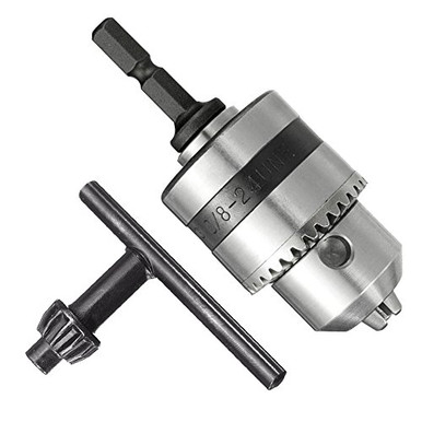 Bestgle 1.5-10mm Capacity Mount 3/8-24UNF Drill Chuck 1/4" Hex Shank ...