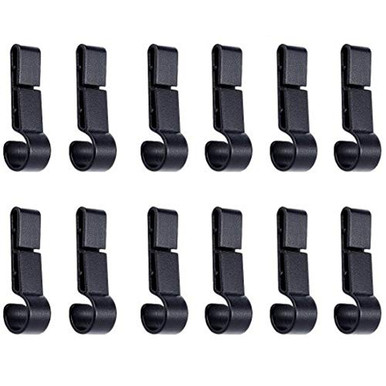 24 Pcs Helmet Headlamp Clips Safety Cap Headlight Hooks Hardhat Clips ...