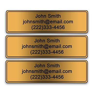 Personalized Golf Club Name Labels - Custom Printed on Heavy Duty PVC ...