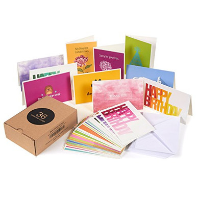 All Occasion Greeting Cards Box Set 36-Pack Assorted Greeting Cards, 36 ...