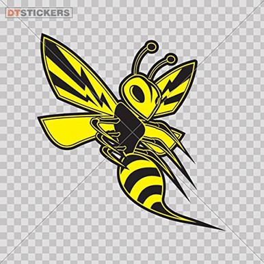 DT-stickers Bees and Hornets Decal Yallow Angry Wasp Car Window Jet ski ...