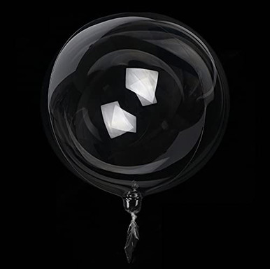 18 inches clear bobo balloons 24 pieces transparent balloon be led ...