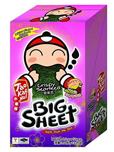 Tao Kae Noi Seaweed Snack Big Sheet 3.2g Crispy Seaweed Japanese sauce ...