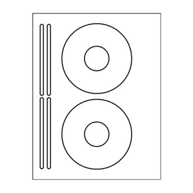Universal Labels Matte White DISC CD DVD Labels with Spine Labels for ...
