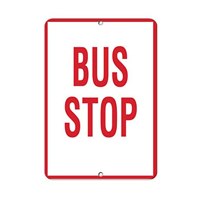 Bus Stop Activity Sign School Sign School Bus Signs Vinyl Sticker Decal ...