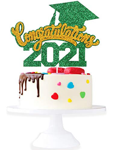Congratulations 2021 Graduation Cake Topper - Class Of 2021 Grad Party ...