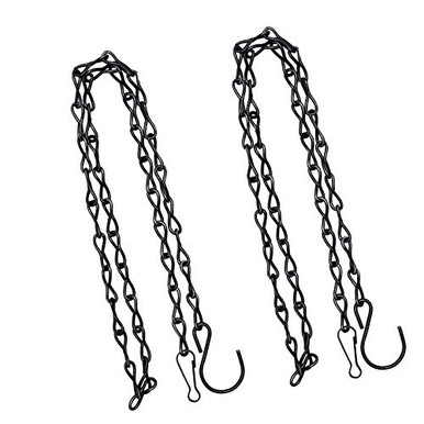Retro Iron Art Hanging Chain- KABB 35 Inch- 2-Pack- Black Anti-Rust ...