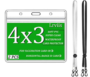 4x3 Covid Vaccine Card Protector-Vaccination Card Protector?with ...