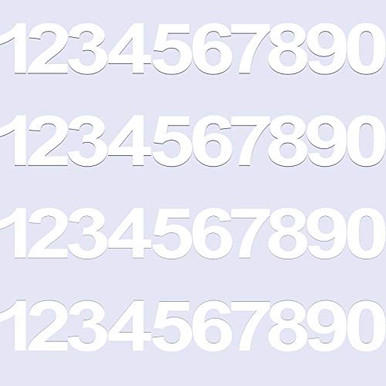 40 Pieces 4 Sets Vinyl Mailbox Number Stickers- Waterproof Numbers ...