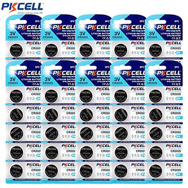 PKCELL 3V CR2025 CR 2025 ECR2025 DL2025 Lithium Button Cell Battery ...